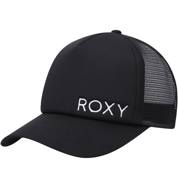 Roxy | Accessories | Roxy Finishline Trucker Cap Baseball Hat Black ...